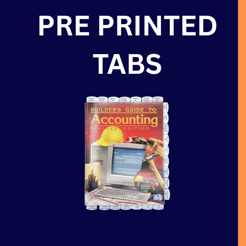 Pre-Printed Tabs – Exam Books